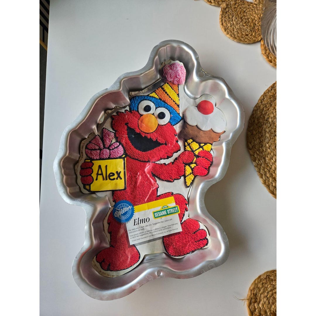 Wilton Elmo Sesame Street Aluminum Cake Pan for Kids Parties - Etsy