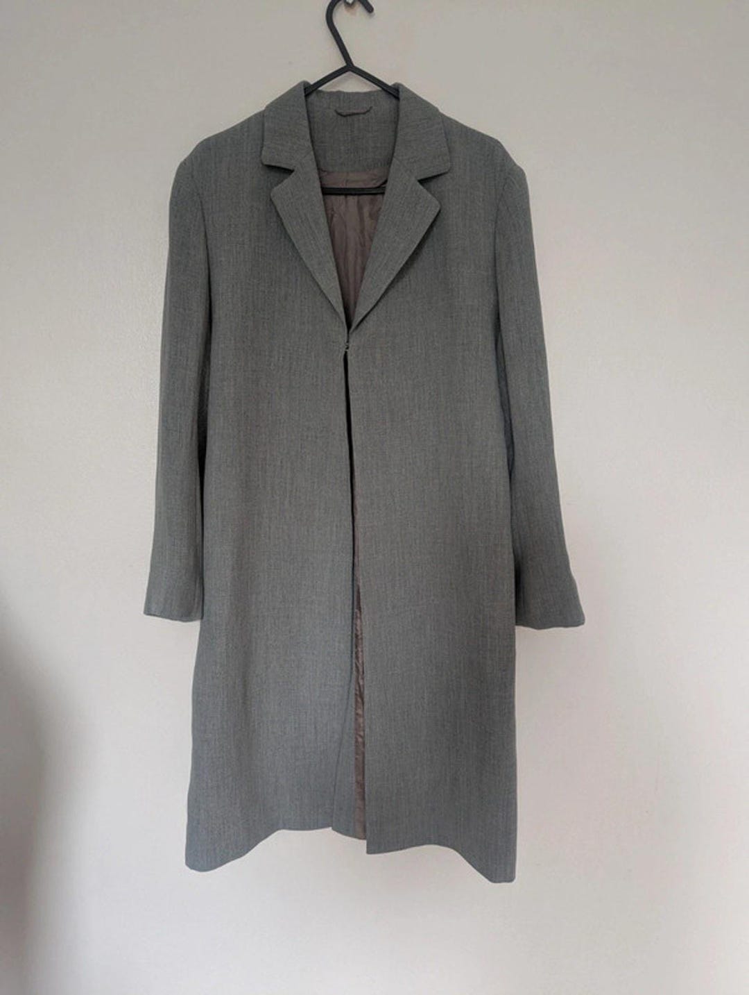 Vintage 90s Rachel Green Long Grey Blazer Size 10 - Etsy UK