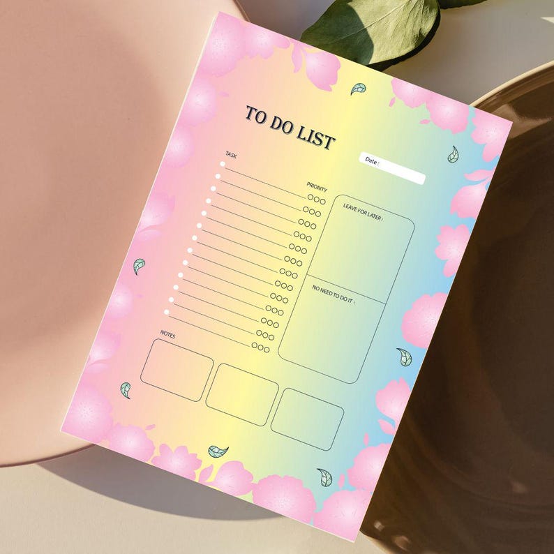 Minimal to Do List Printable, Simple Tasks List Template, A4/a5/planner ...