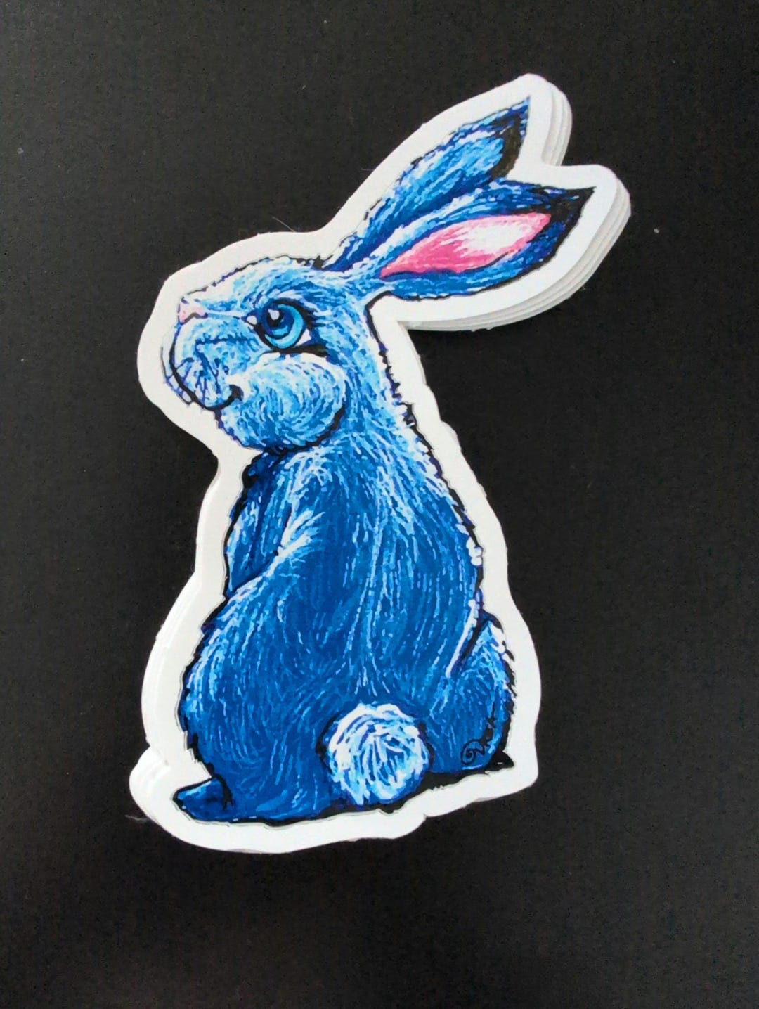 3" Bunny Sticker - Etsy