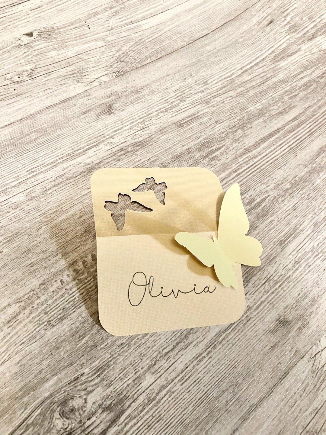 Elegant Butterfly Place Cards – Custom Name Tags for Weddings ...
