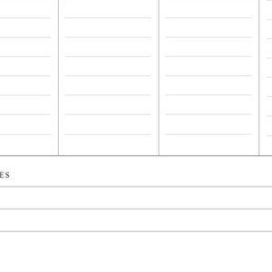 Minimalist Weekly Planner Template - Etsy