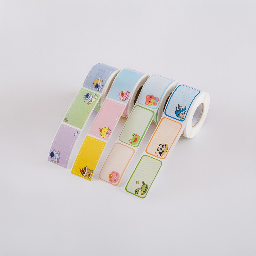 280pcs Cartoon Name Stickers - 4 Adorable Styles, Waterproof Self ...