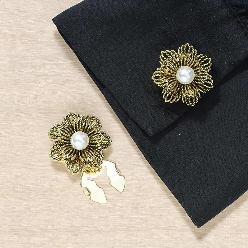 Floral Button Cover - Etsy