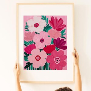 Delicate Pink Floral Print | Love Shack Fancy Style Art | Digital ...