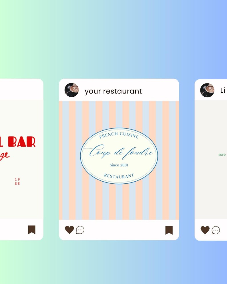 Elegant French Restaurant Logo Template | Classic Bistro Branding Chic ...