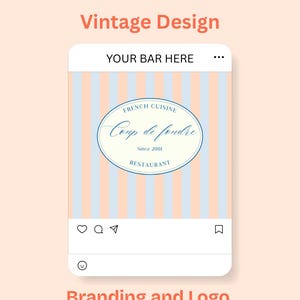 Elegant French Restaurant Logo Template | Classic Bistro Branding Chic ...