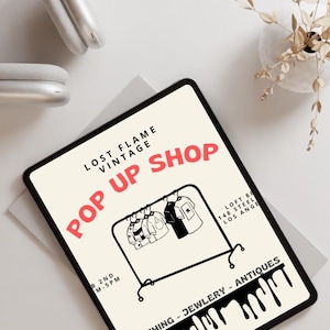 Pop up Shop Template for Instagram Post, Customizable Event Poster ...