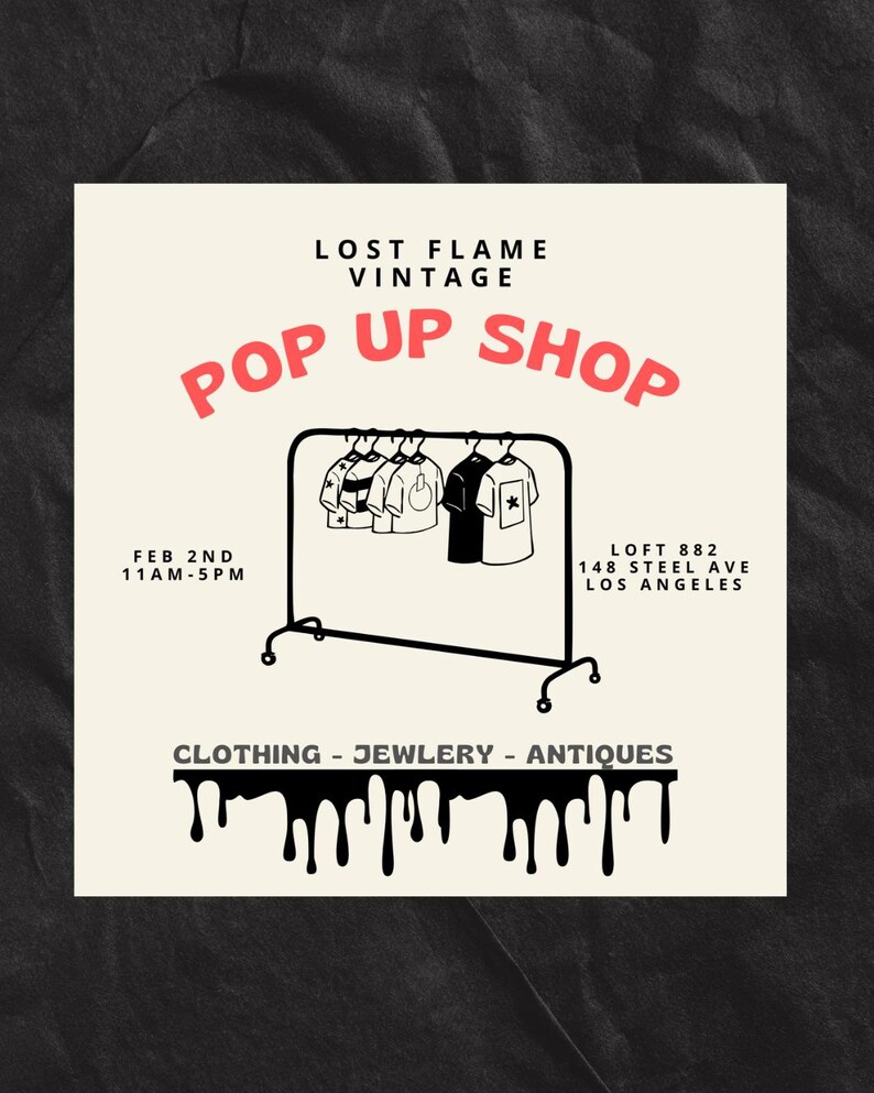 Pop up Shop Template for Instagram Post, Customizable Event Poster ...