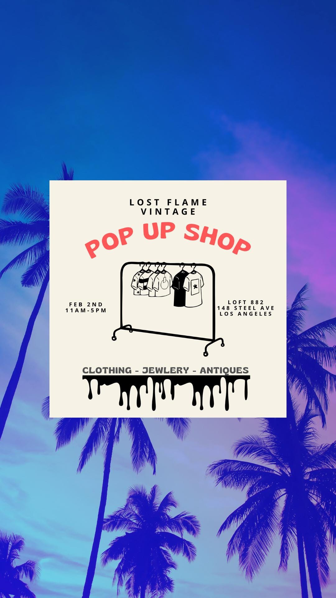 Pop up Thrift Shop Event Flyer Template | Fun Simple Pop up Shop ...