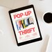 Editable Thrift Pop up Shop Poster Template | Canva Download | DIY ...