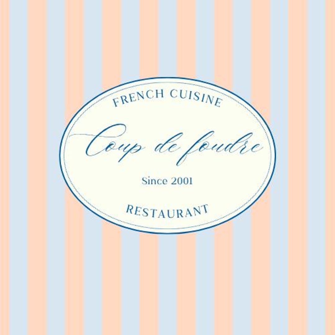 Elegant French Restaurant Logo Template | Classic Bistro Branding Chic ...