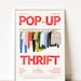 Editable Thrift Pop up Shop Poster Template | Canva Download | DIY ...