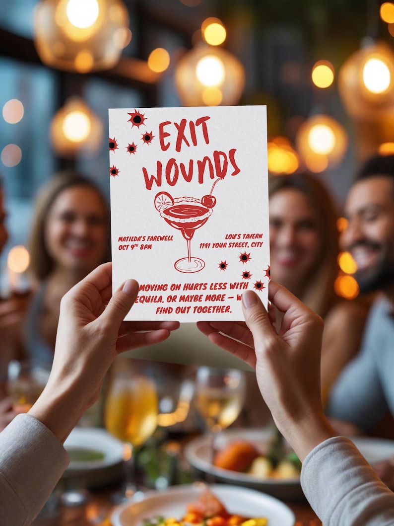 Coworker Farewell Party Invitation Template | Downloadable Witty ...