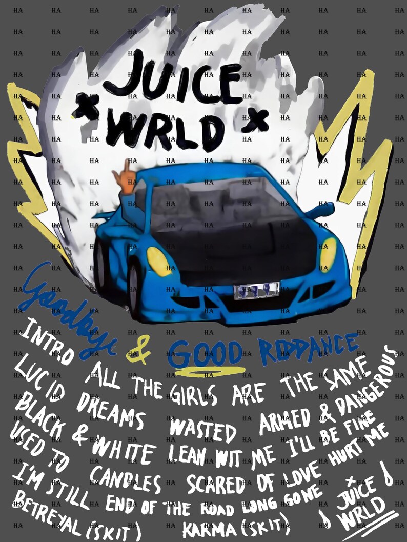 Juice Wrld PNG |sublimation Design | Instant Download | Digital File - Etsy
