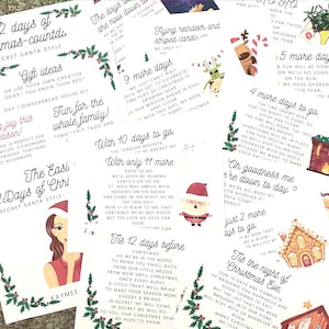 Digital Printable 12 Days of Christmas Poem Tags and Gift Ideas - Etsy