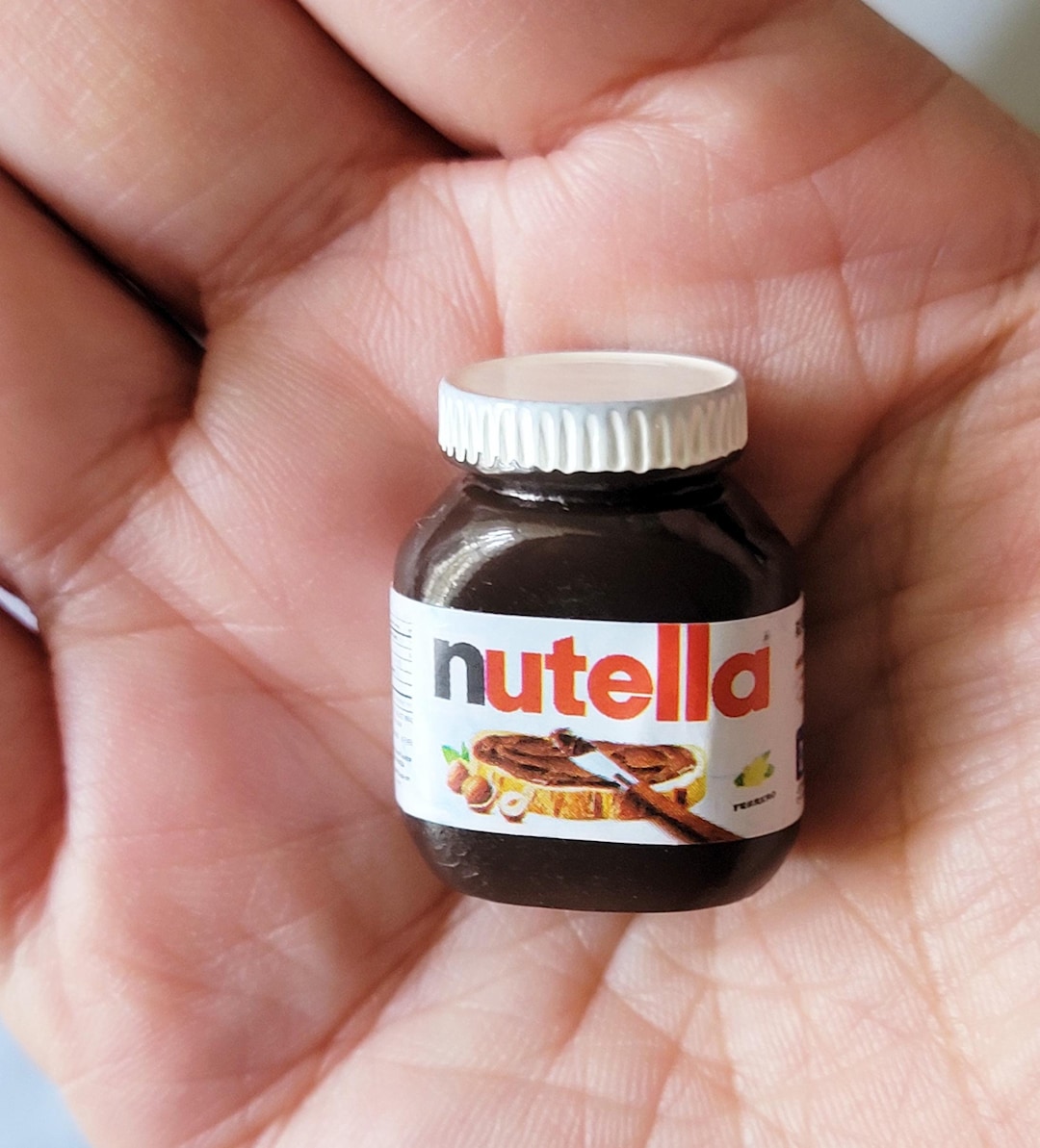 Miniature Nutella Jar - Chocolate Hazelnut Nut Butter - Funny Foodie ...