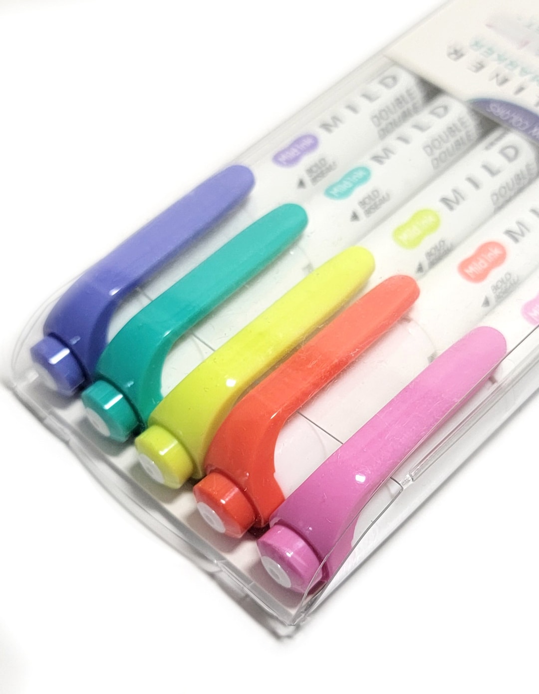 Zebra Mildliner Set of 5 Highlighters- REFRESH MILD SET -double Ended ...