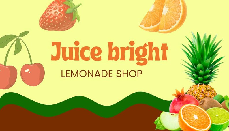 Juice Bar Business Card Template - Make Your Own Business Card With My ...