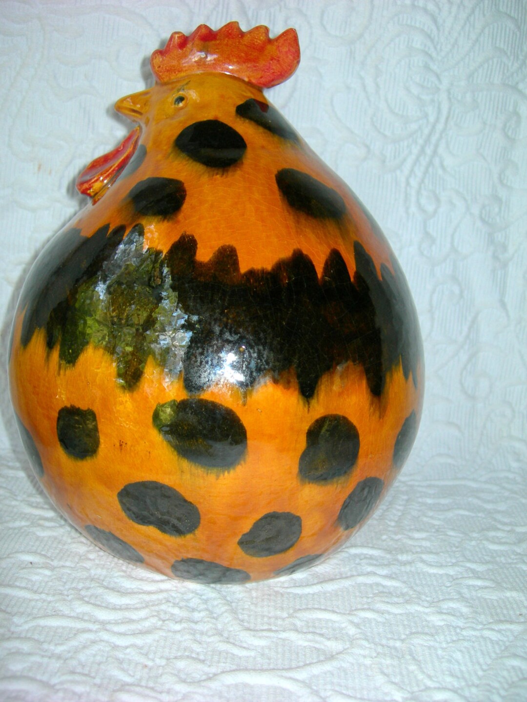 Vintage "roly Poly" Shaped Ceramic Rooster-10" Tall-unique Cutie! - Etsy