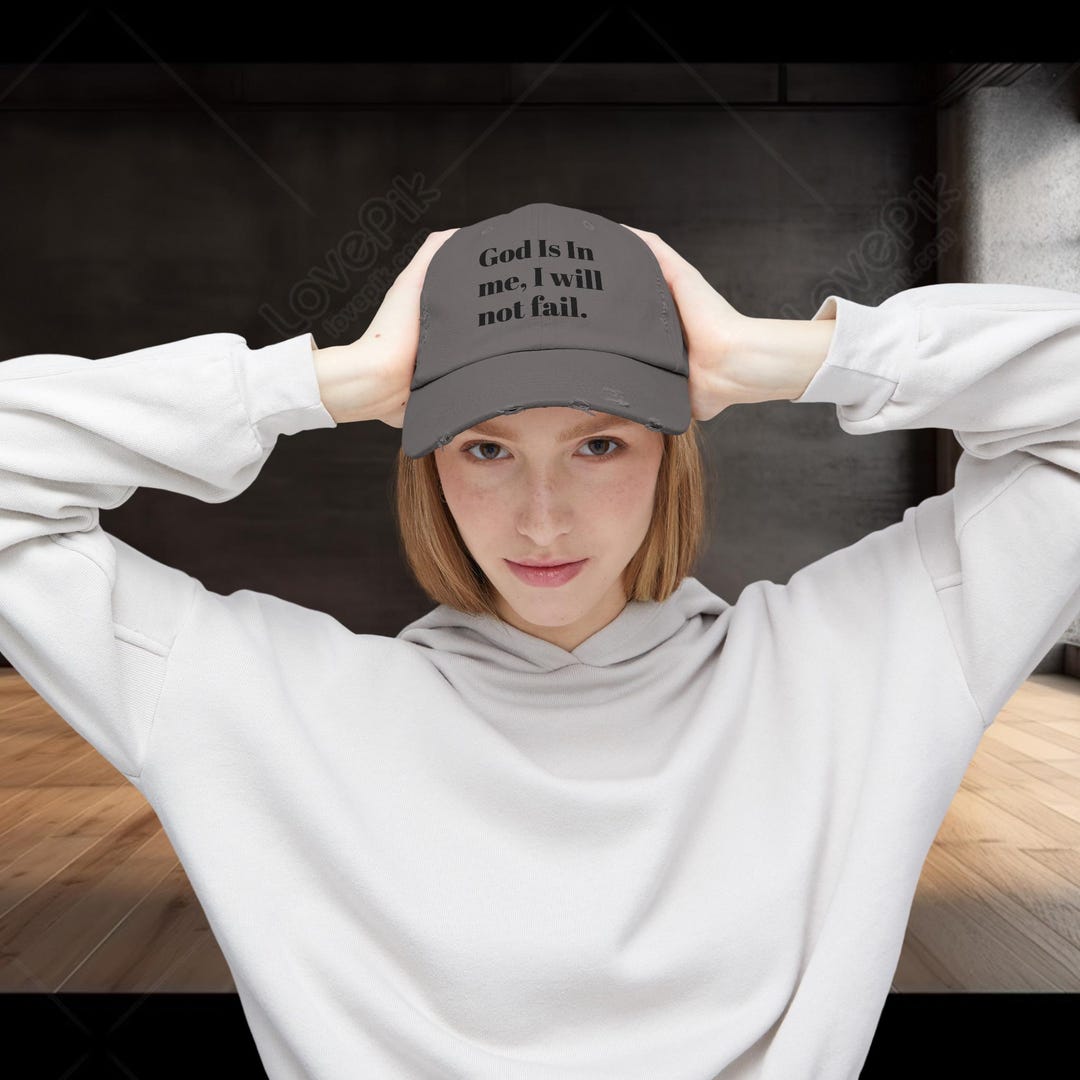 Religious Cap, Christian Hat, Jesus Bible Verse Distressed Baseball Cap ...