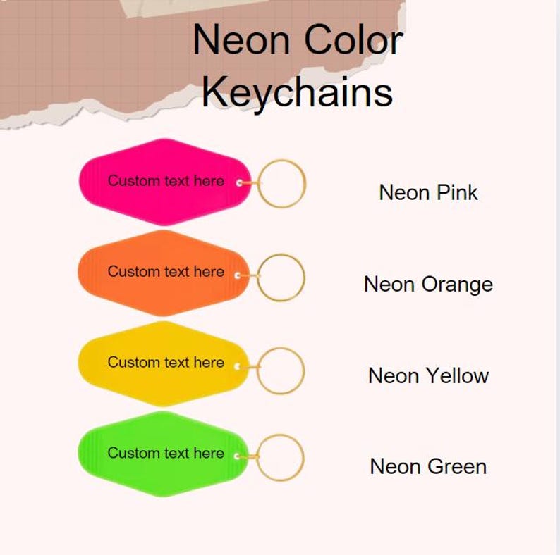 Personalized/customized Aesthetic Acrylic Keychains - Etsy