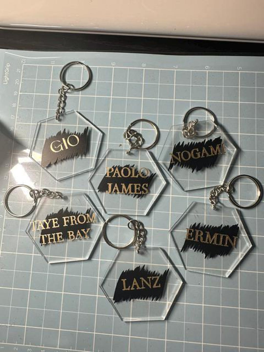 Personalized/customized Aesthetic Acrylic Keychains - Etsy