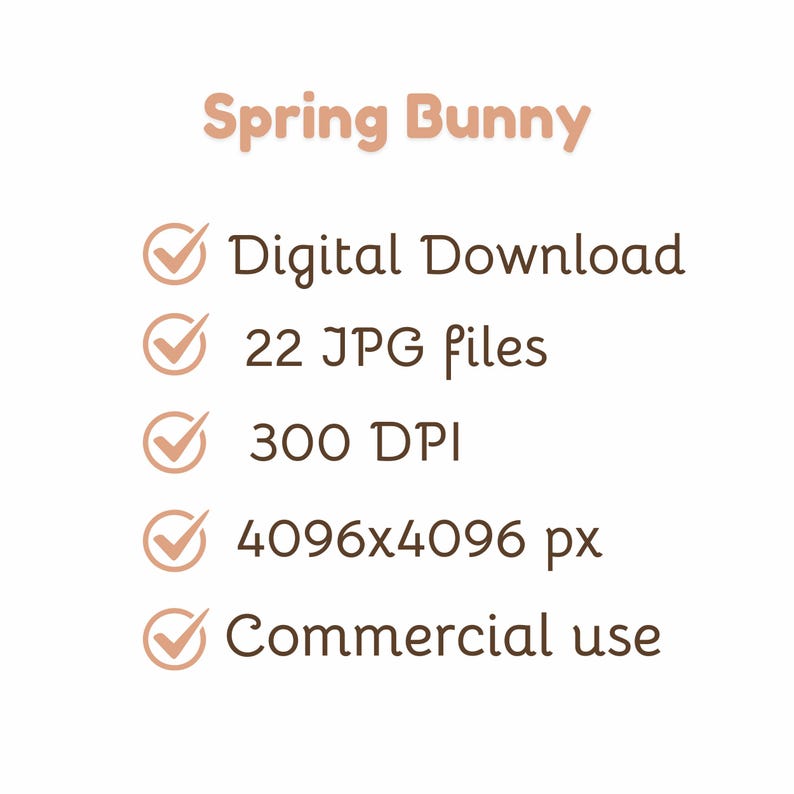 Spring Bunny Clipart: 22 Watercolor Rabbit With Flowers Digital ...