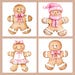 Pink Gingerbread Cookie Clipart | 20 Watercolor Christmas Cookies ...