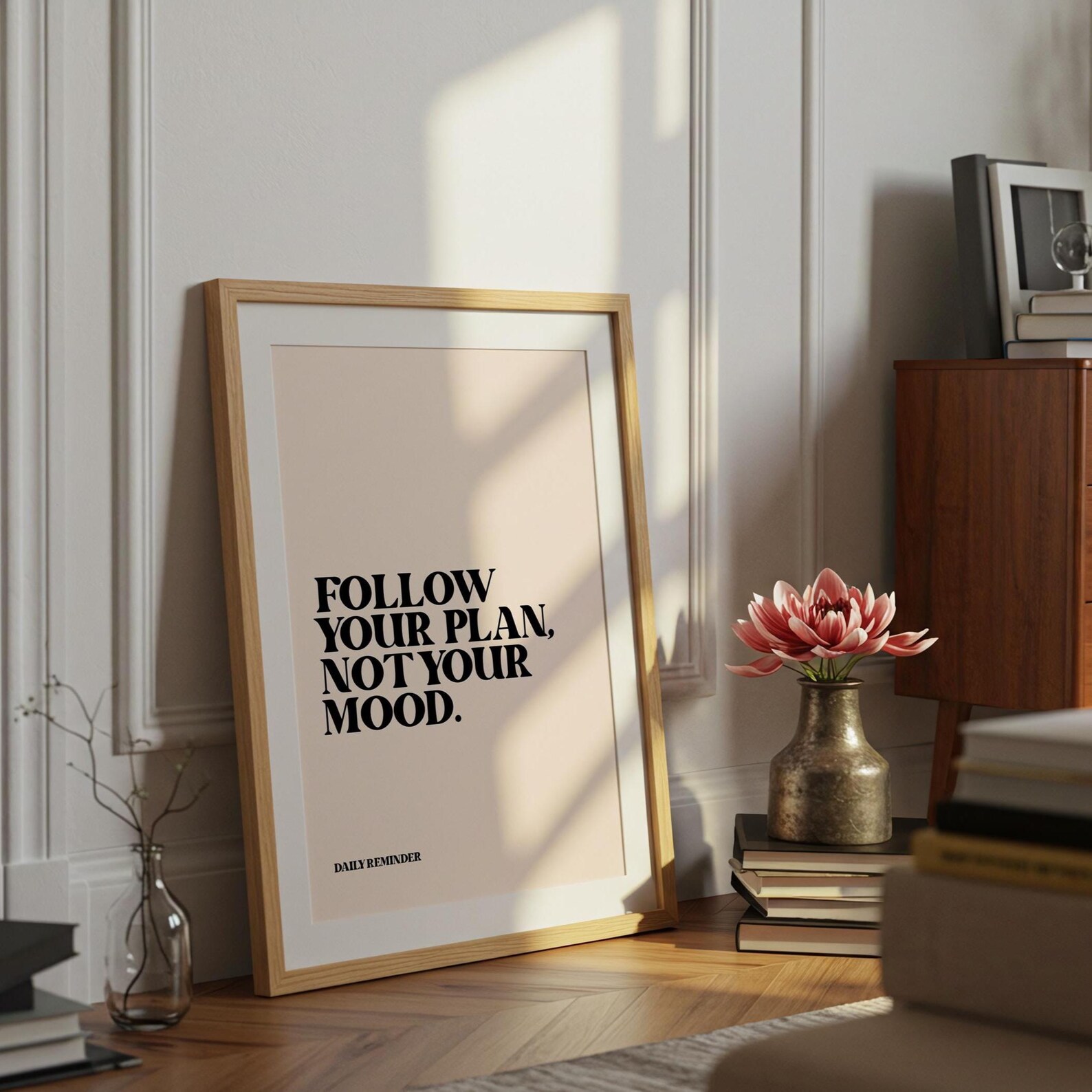 Neutral Motivational Wall Art Printable Quote Minimalist Beige Digital ...