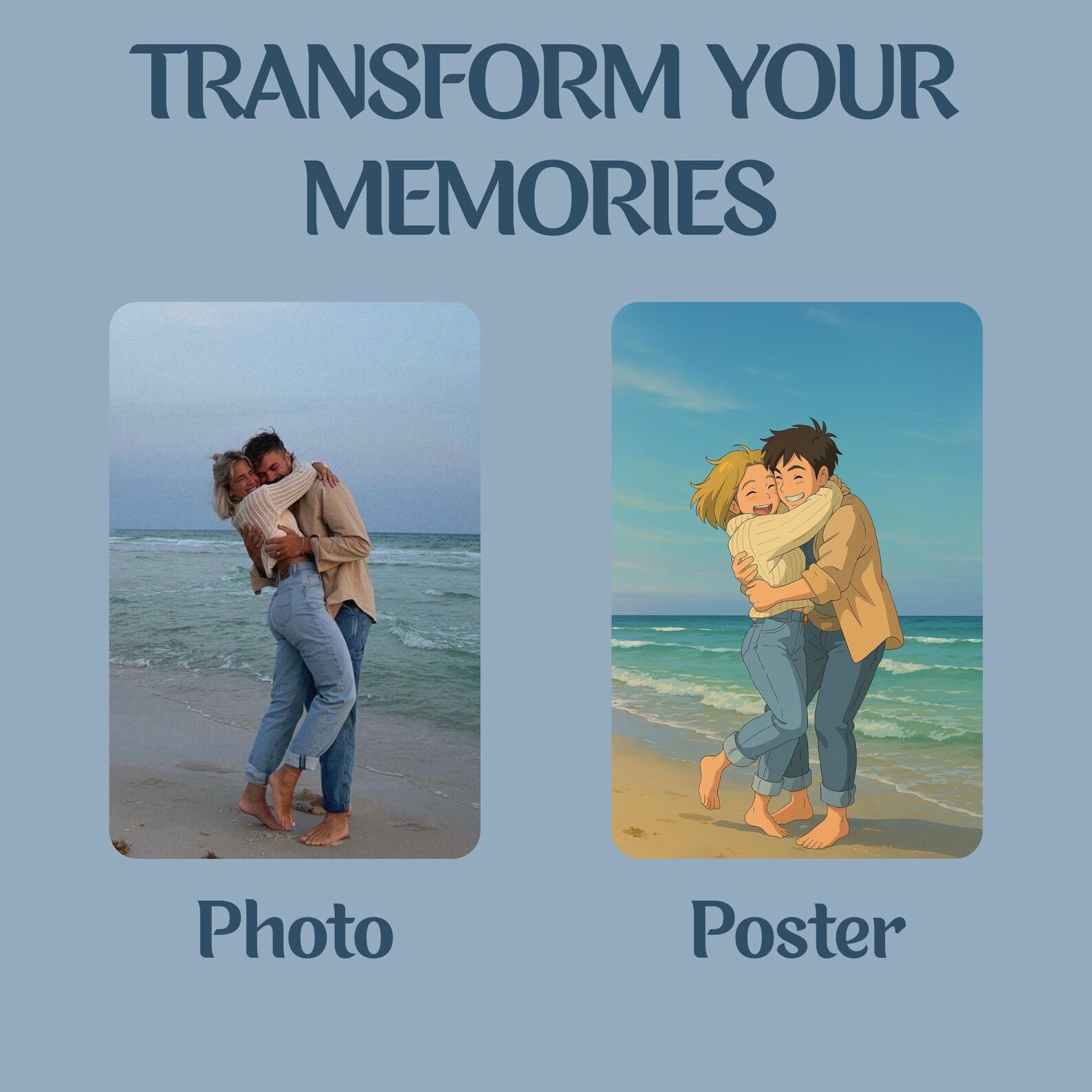 Custom Studio Ghibli Style Portrait Personalized Anime Art Family ...