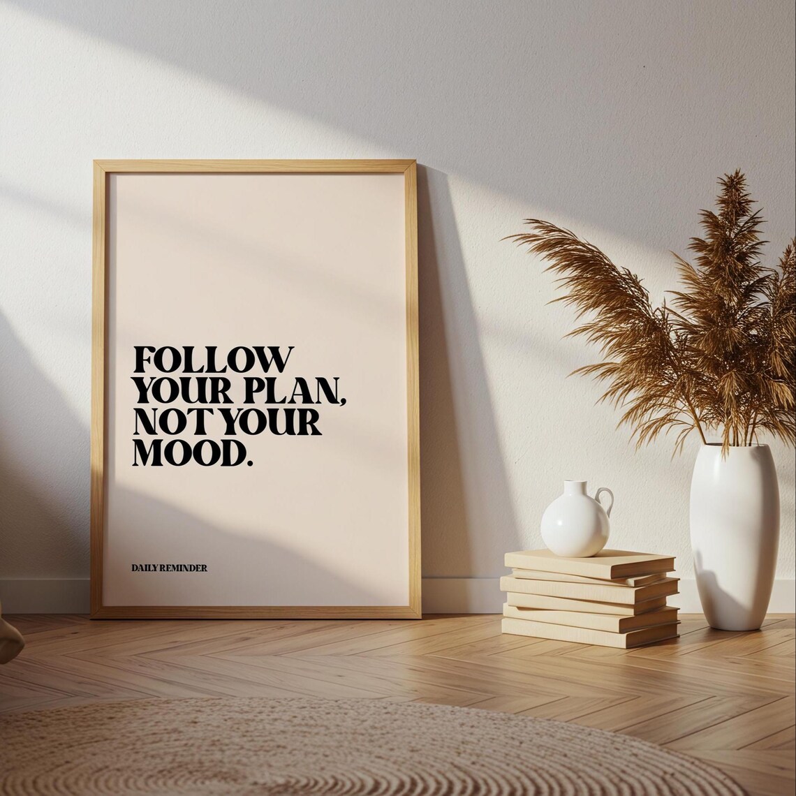 Neutral Motivational Wall Art Printable Quote Minimalist Beige Digital ...