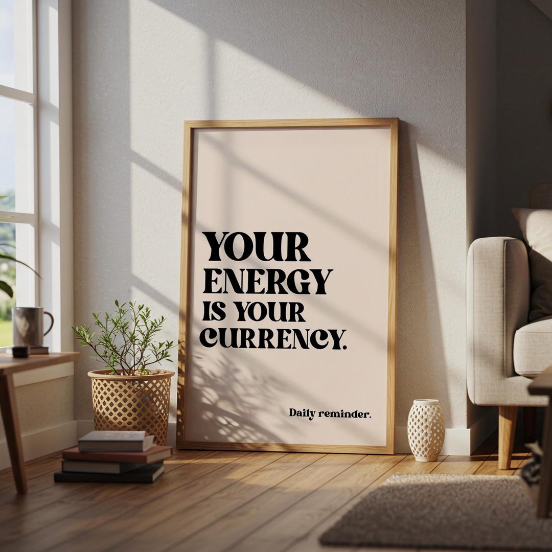 Minimalist Motivational Wall Art Printable Neutral Modern Typography ...