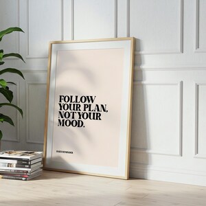 Neutral Motivational Wall Art Printable Quote Minimalist Beige Digital ...