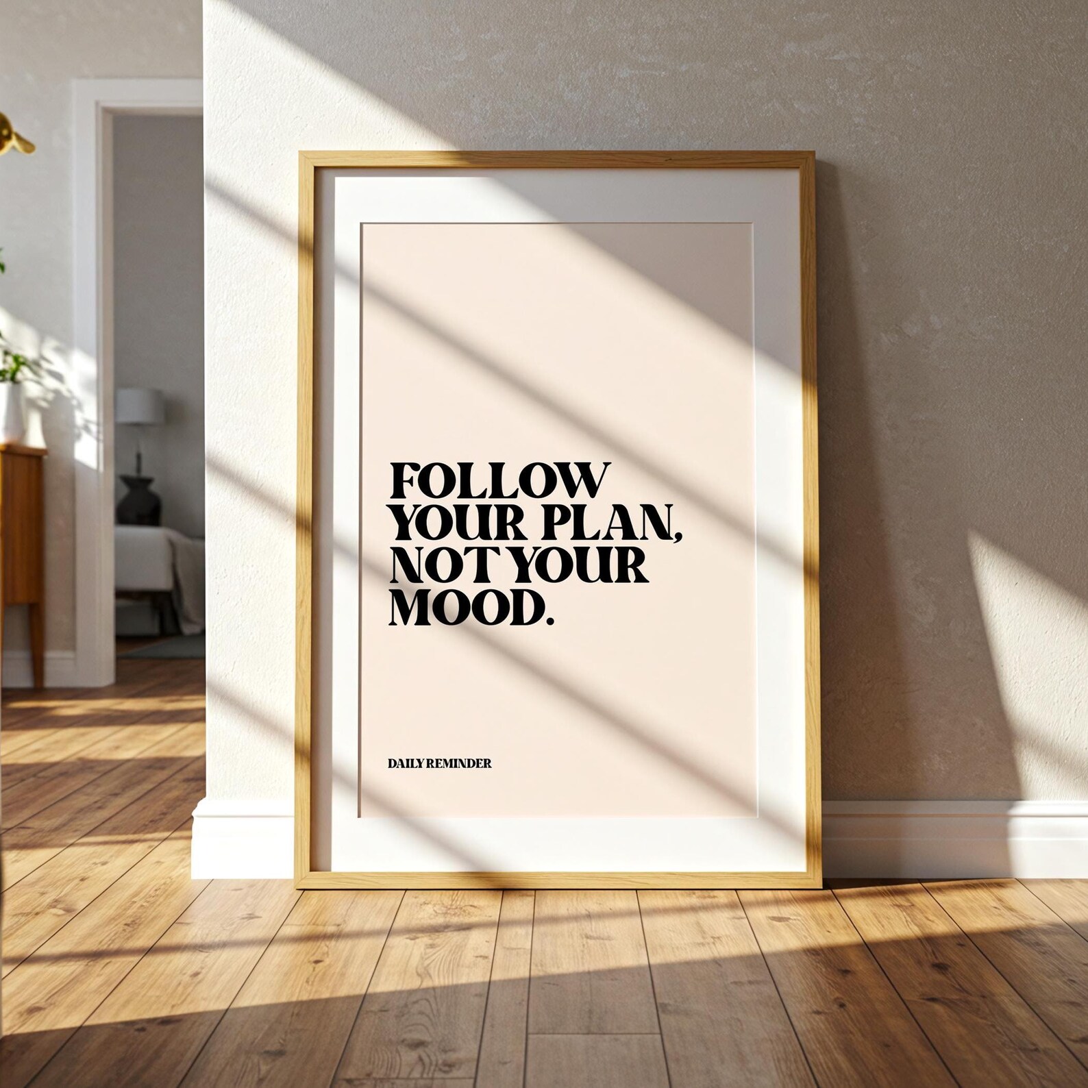 Neutral Motivational Wall Art Printable Quote Minimalist Beige Digital ...