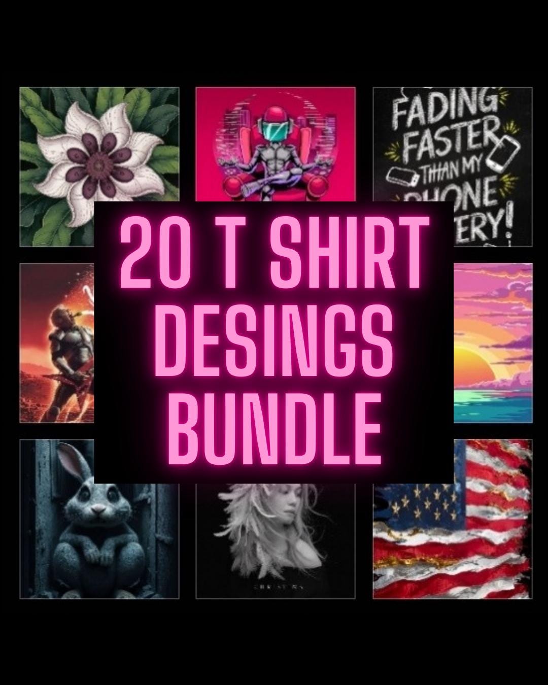 20 T Shirt Design Bundle, Colorful T Shirt Designs, T Shirt Sublimation ...