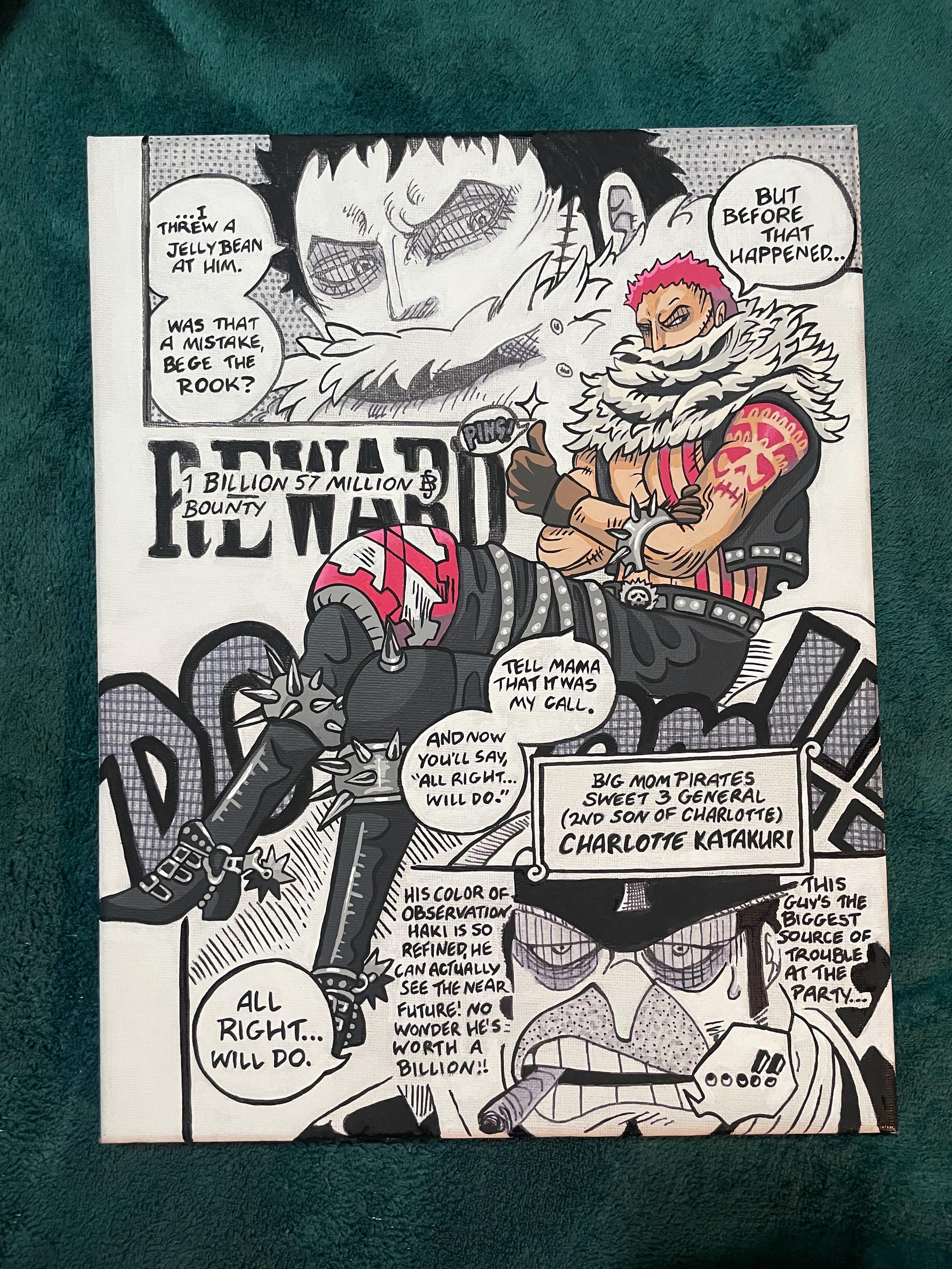 Charlotte Katakuri One Piece Panel Art Acrylic Canvas Painting - Etsy