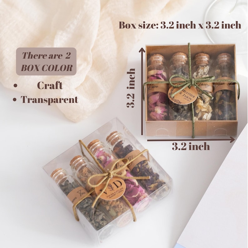 Rustic Bridal Shower Herlbal Tea Tubes Favors: Personalized Tea Party ...