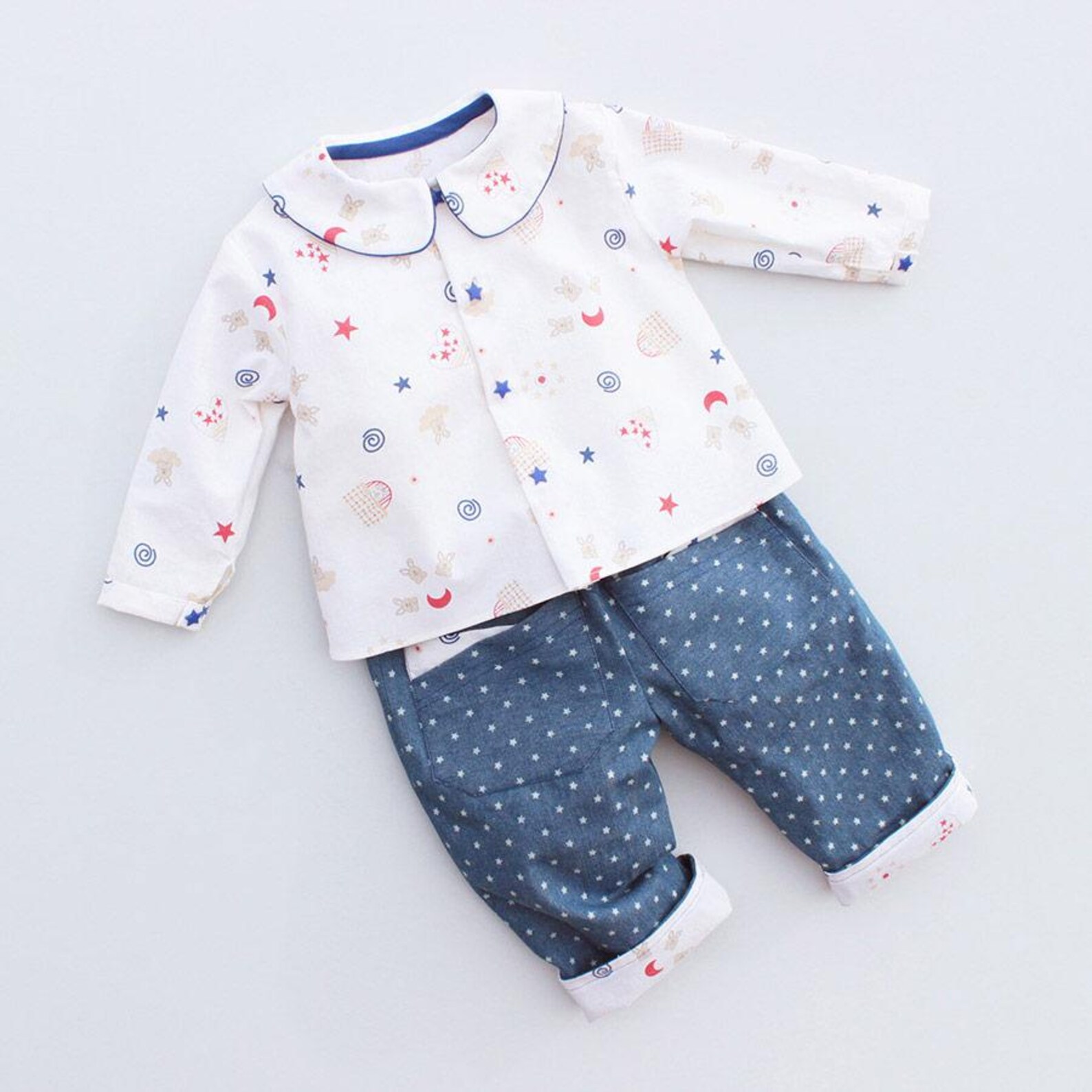 LITTLE STARS Boy Girl Shirt Pattern Pdf Sewing Pattern, Children Baby ...