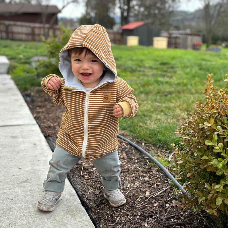 UPBEAT Jacket Children Sewing Pattern Pdf | Hood and Collar | Woven and ...