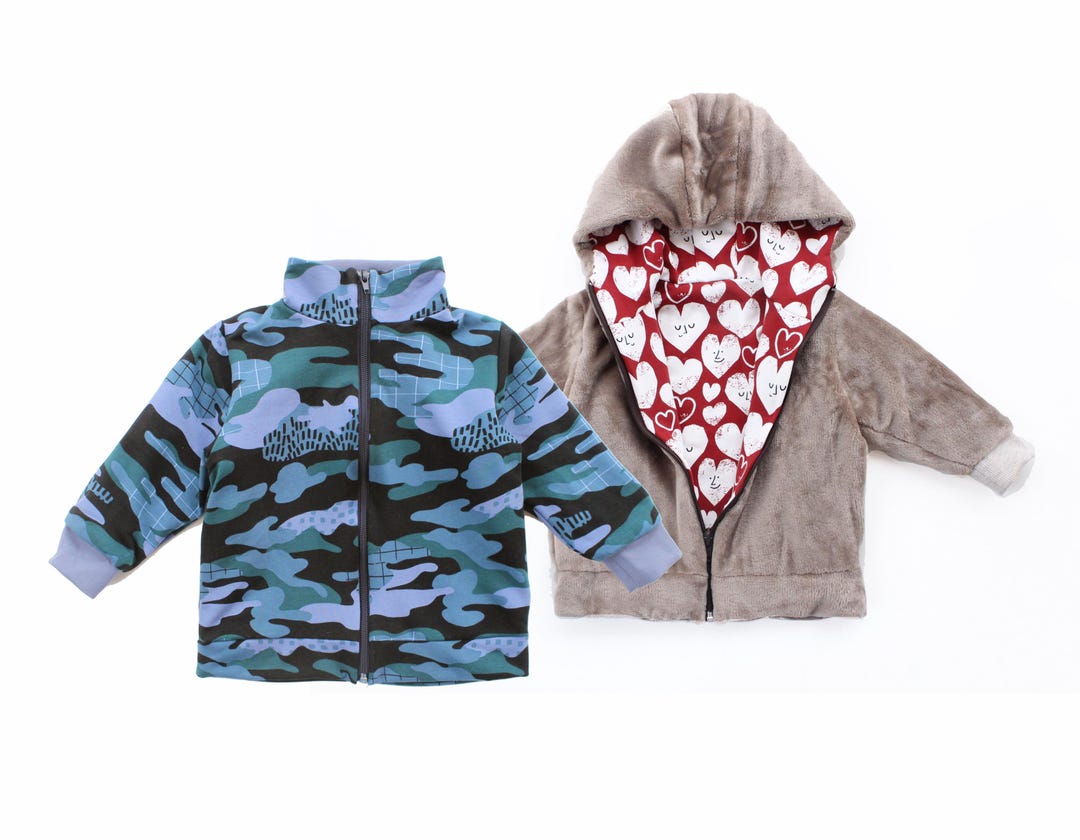 UPBEAT Jacket Children Sewing Pattern Pdf | Hood and Collar | Woven and ...