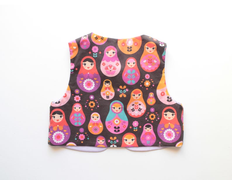 Baby Girl Vest Pattern, Pdf Sewing, Easy Reversible Vest Pattern ...
