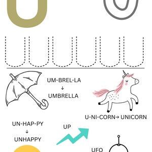 Printable Alphabet Coloring Book A-Z: Phonics & Syllables (digital ...