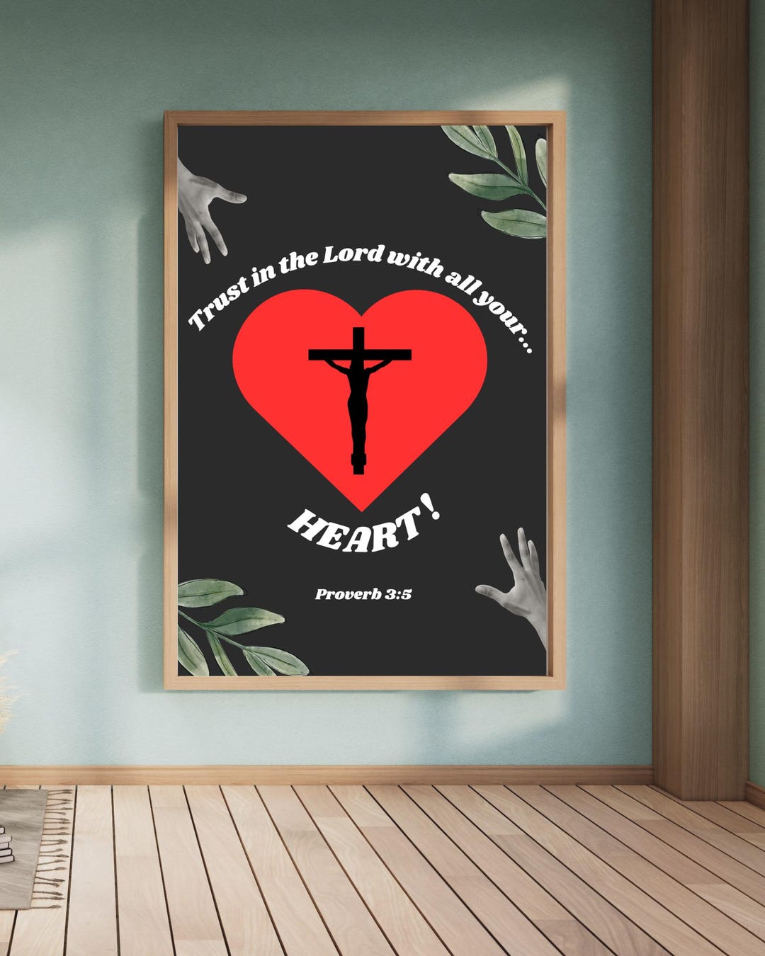 Motivational Christian Poster W/ Digital Print for Christians, Churches ...