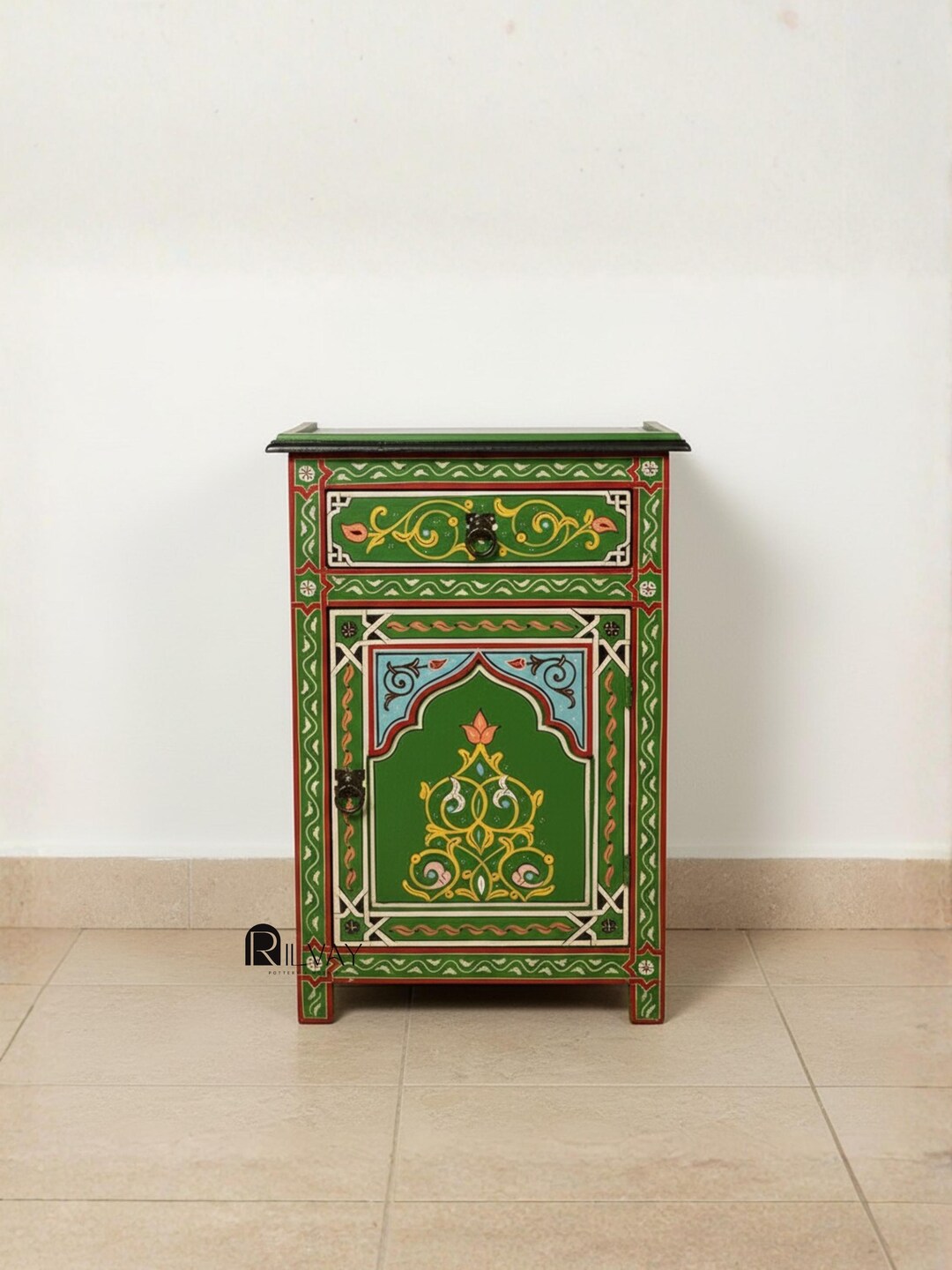 Unique Wooden Bedside Table: Handmade Moroccan Nightstands – Nightstand ...