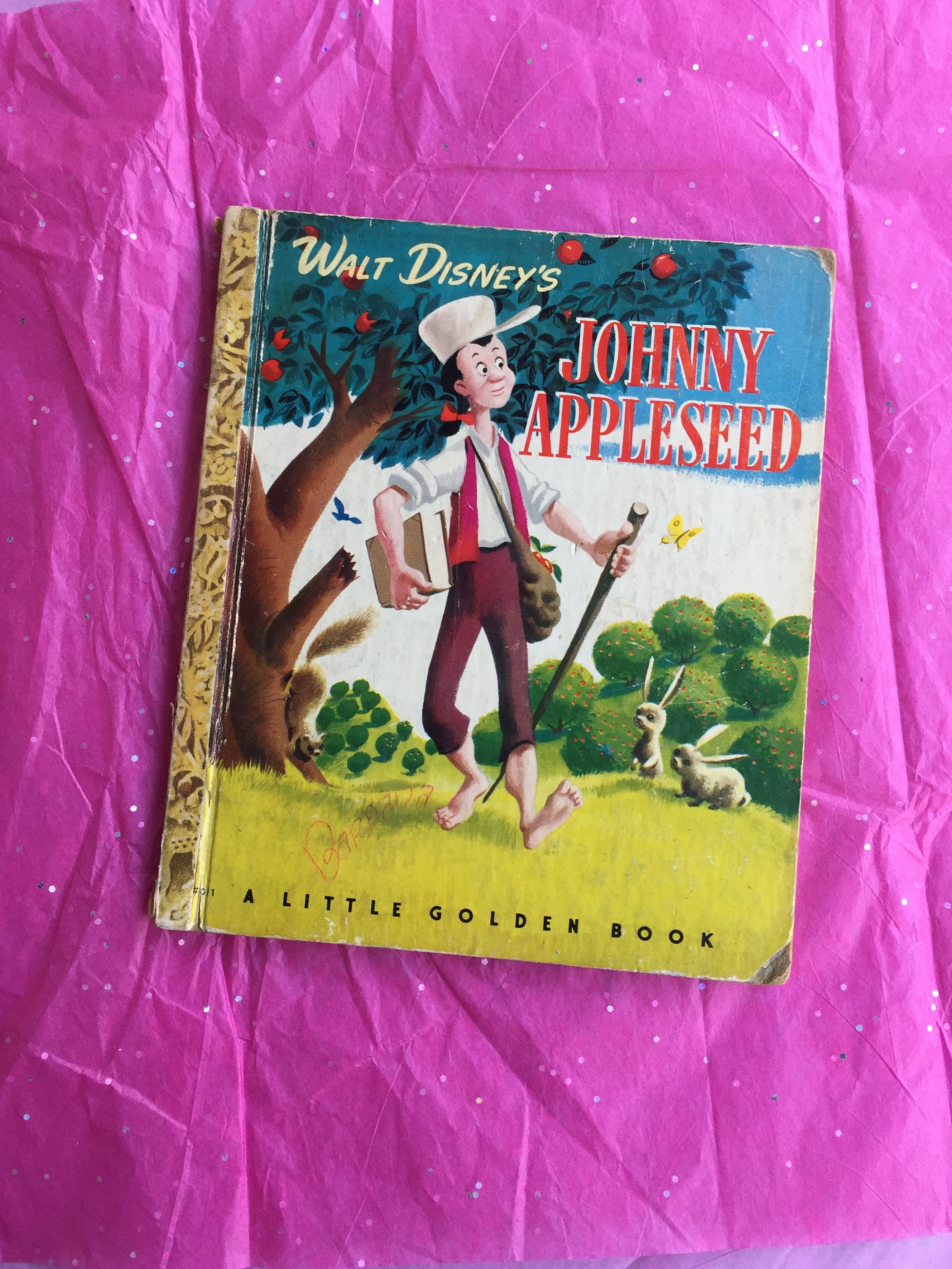 Walt Disney's Johnny Appleseed a Little Golden Book A - Etsy