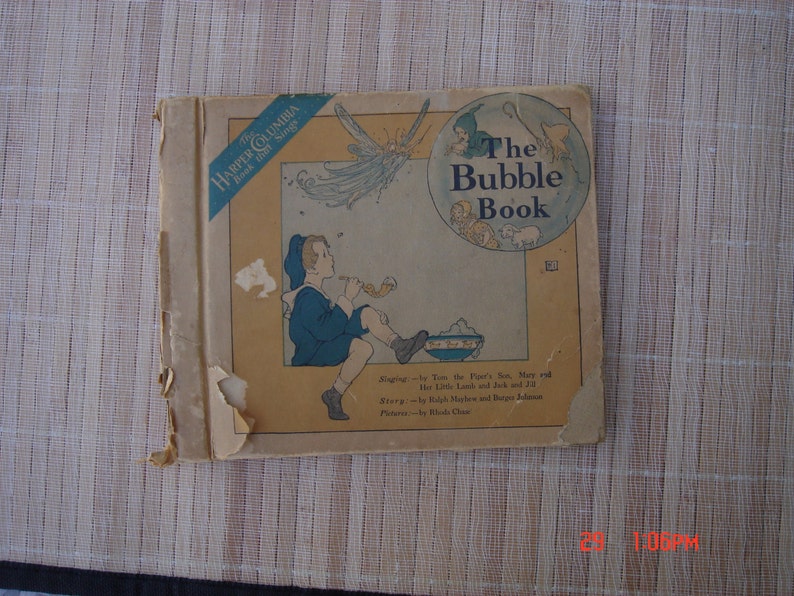 The Bubble Book the Harper Columbia Book That Sings First - Etsy