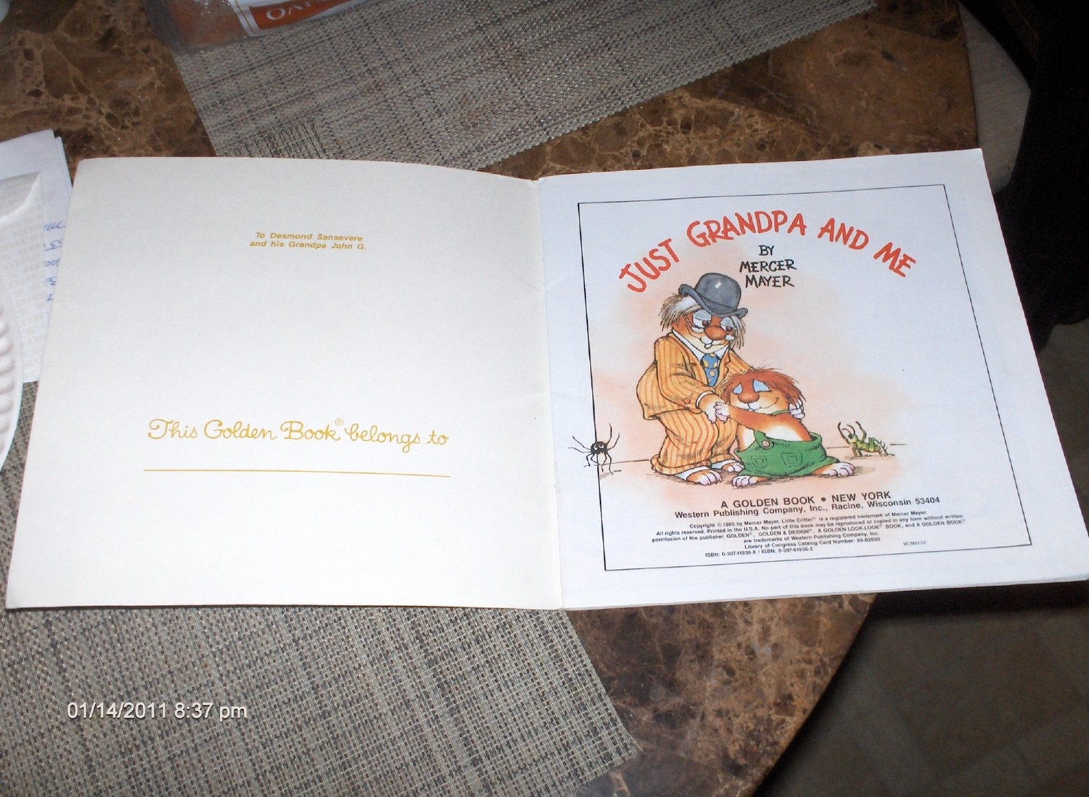 Just Grandpa and Me by Mercer Mayer - 1985 - Great Condition - Etsy