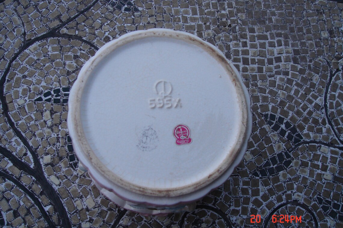 Vintage Baby Pink and Baby Blue Carousel Planter by - Etsy