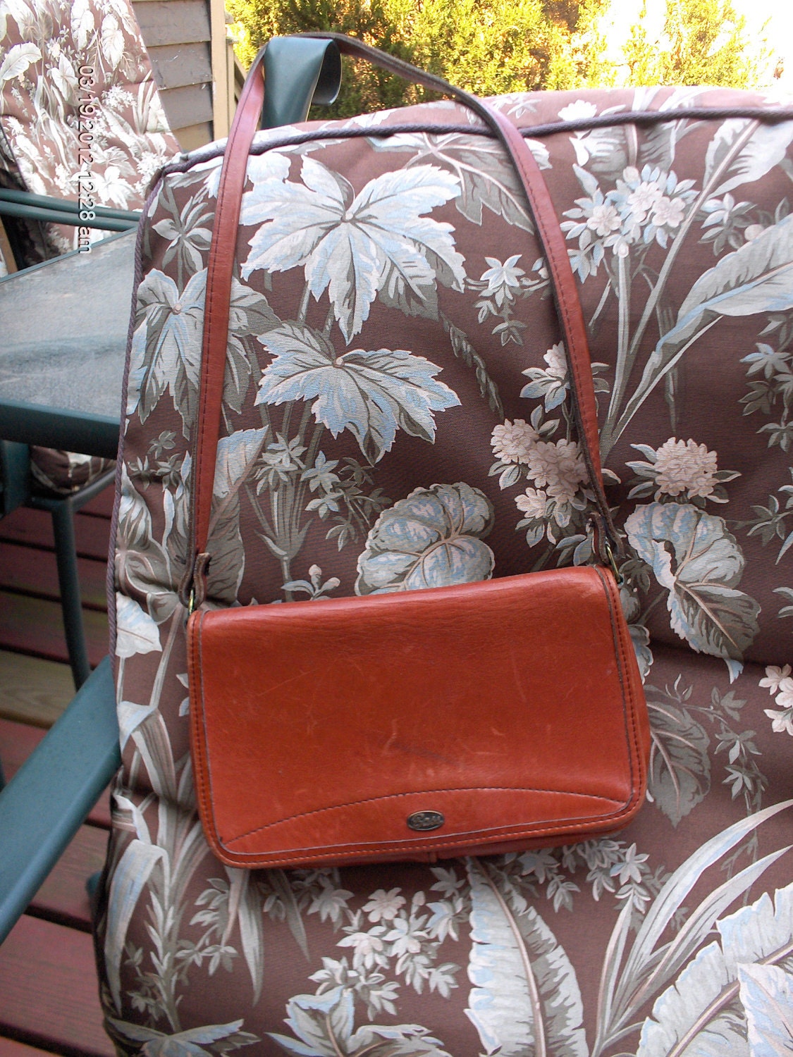 Vintage Bass Ladies Leather Handbag / Purse / Satchel / Shoulder Bag ...